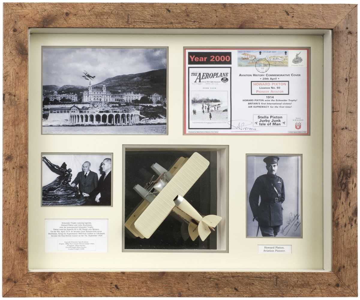 Lot 387 - Schneider Trophy. A framed montage