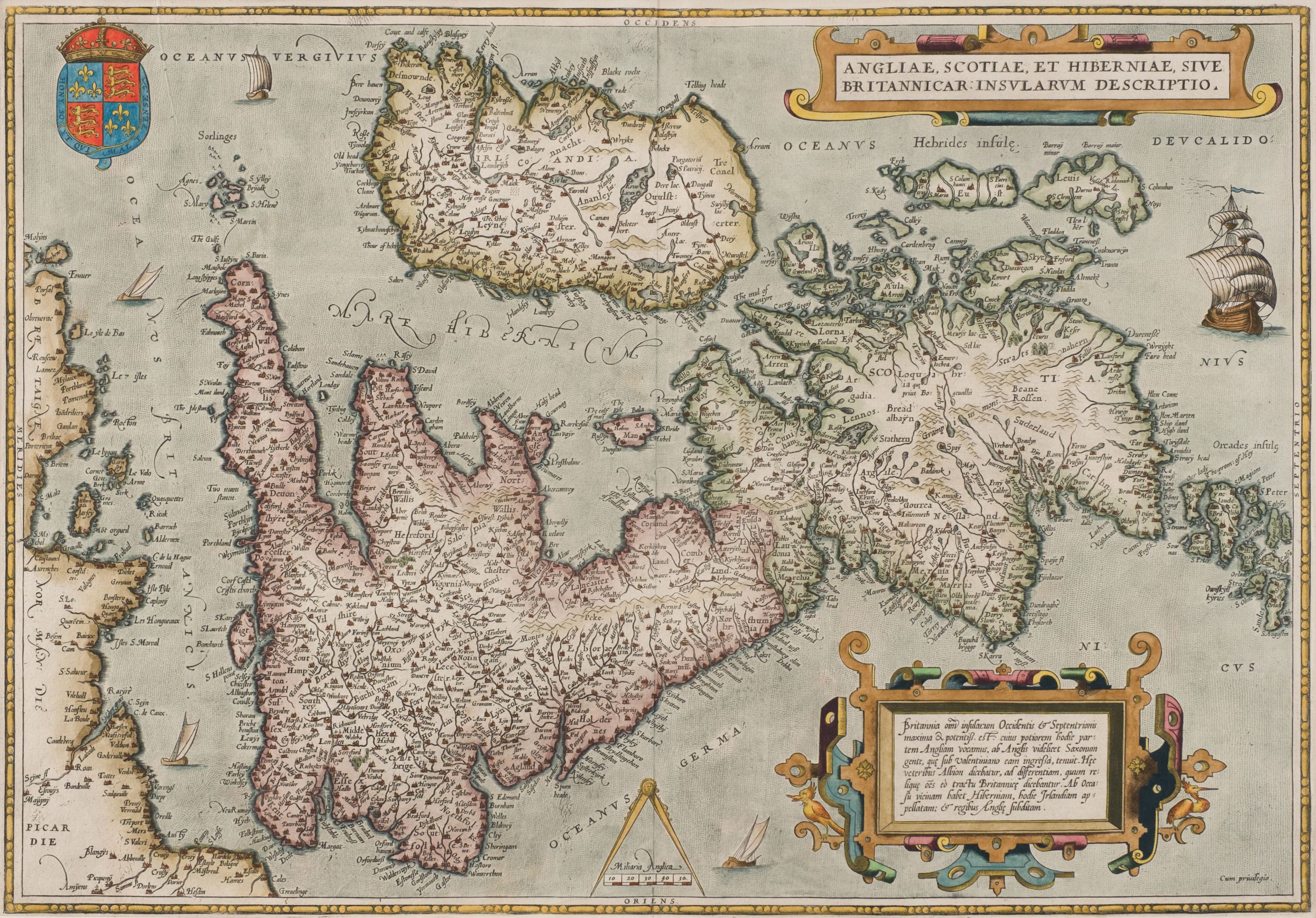 Lot 90 - British Isles. Ortelius (Abraham), Angliae,