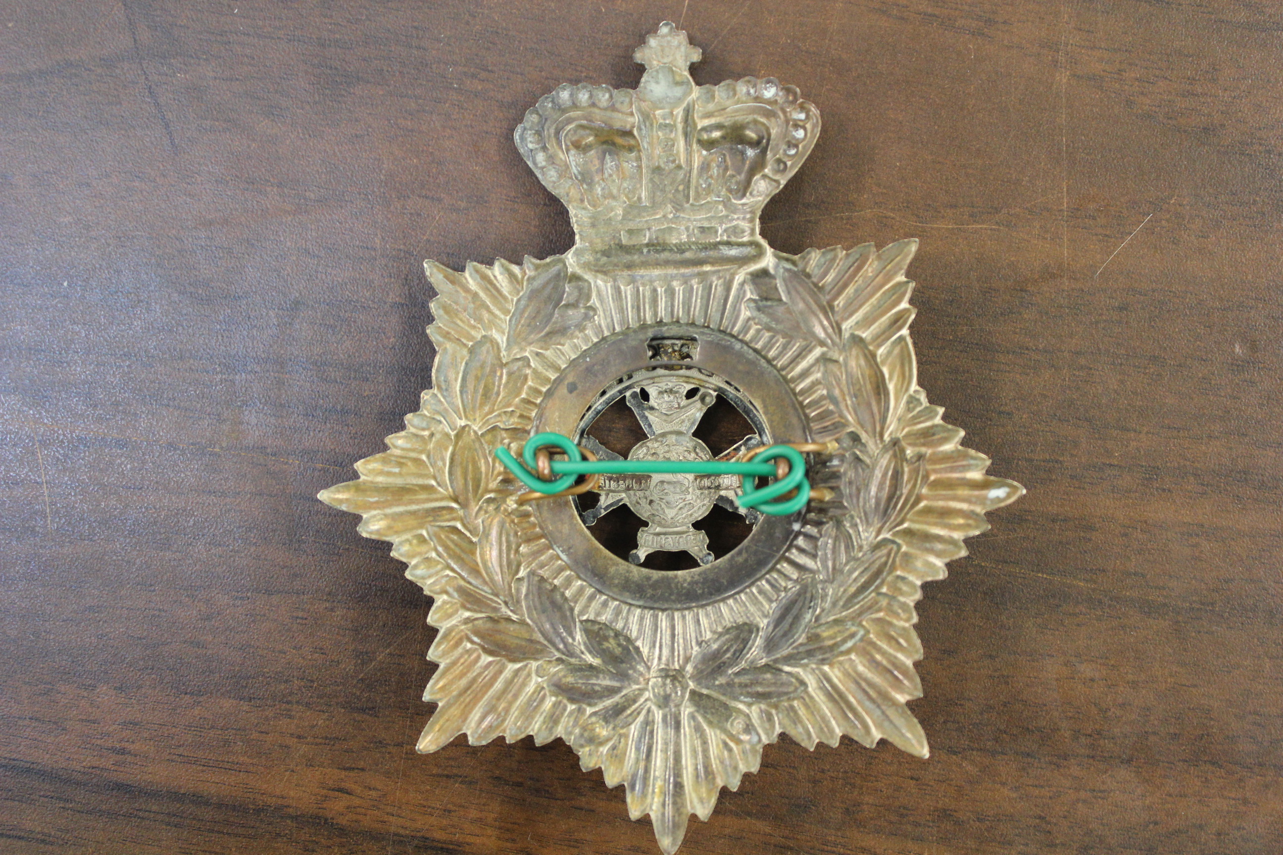 Lot 404 - Derbyshire Regiment. A Victorian helmet