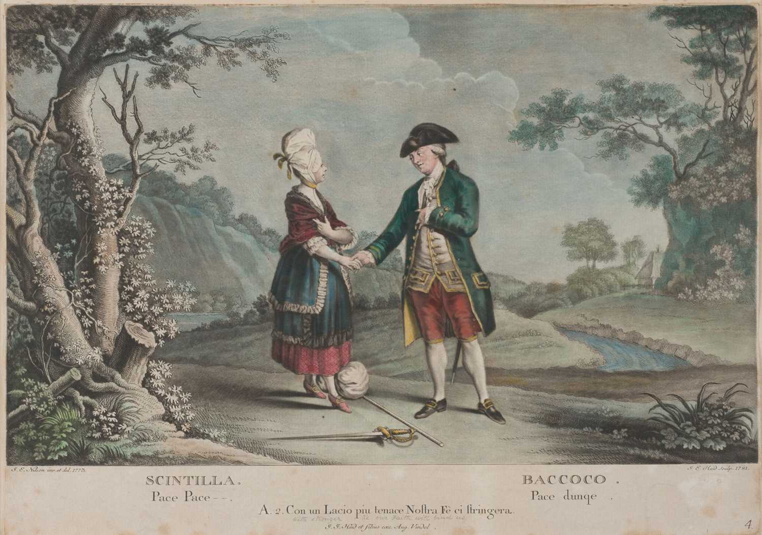 Lot 162 - Haid (J.E.). Set of four scenes from an