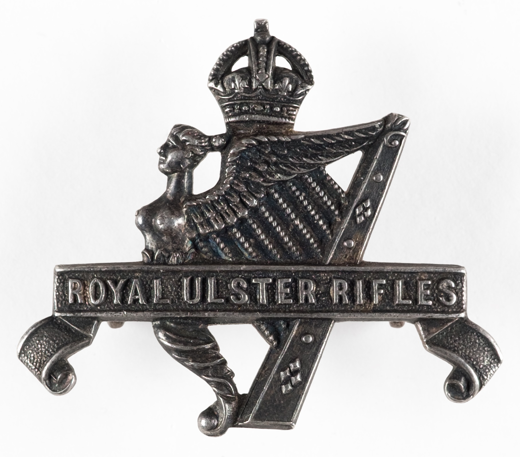 Lot 478 - Royal Ulster Rifles. A WWII silver 'Airborne'