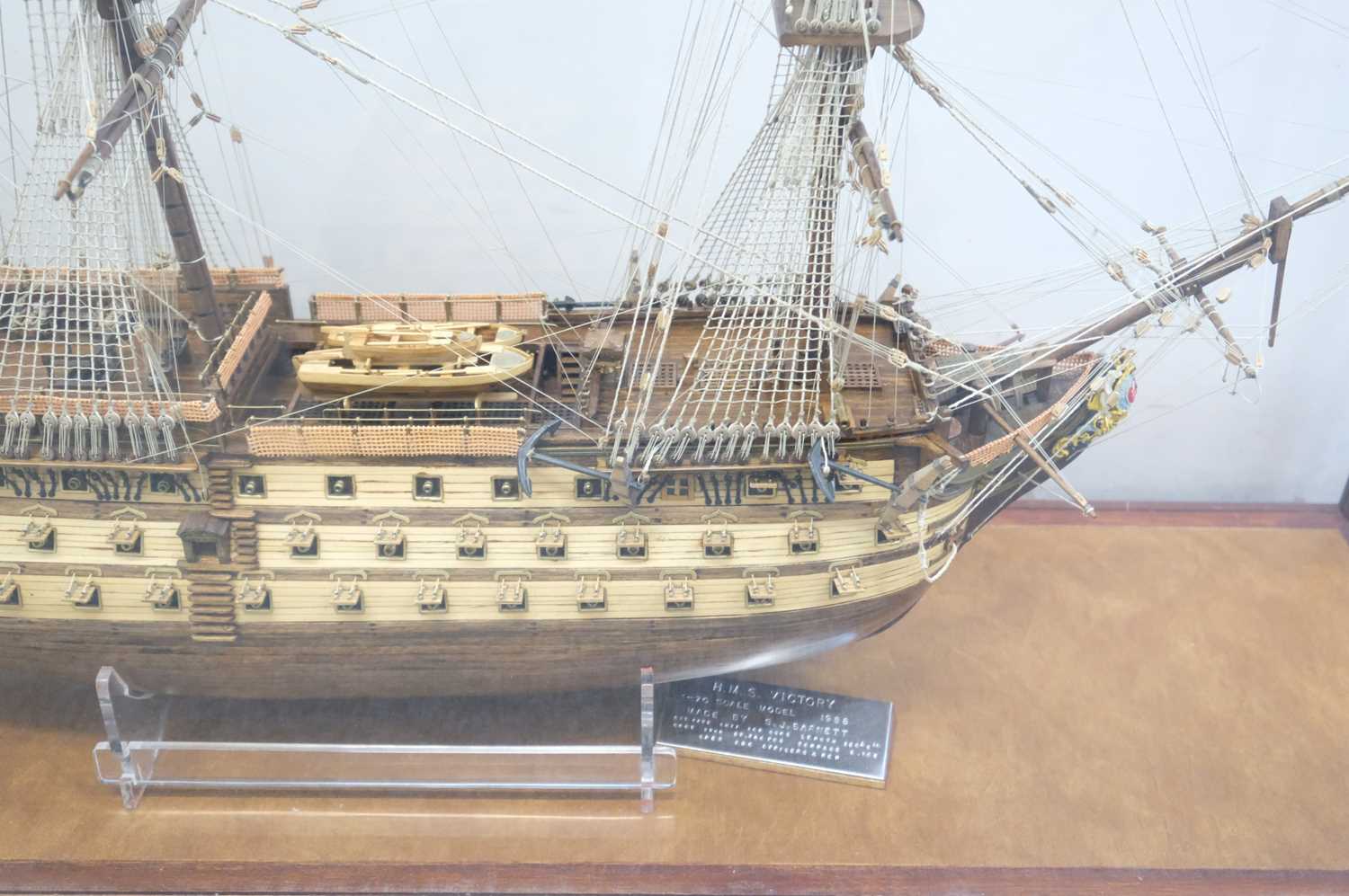 Lot 456 - Nelson (Horatio, 1758-1805). A 1-70 model of